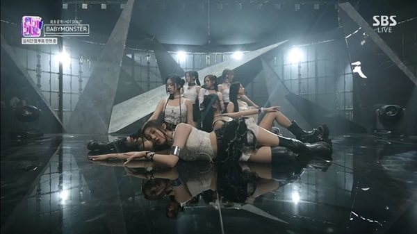 Baby Monster Blazes Through First Music Show Performance with 'SHEESH'