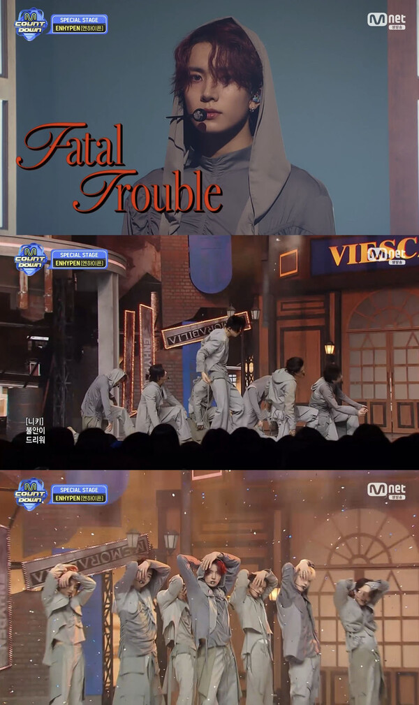 ENHYPEN 'Fatal Trouble' Debut on 'M Countdown' Leaves Fans Spellbound