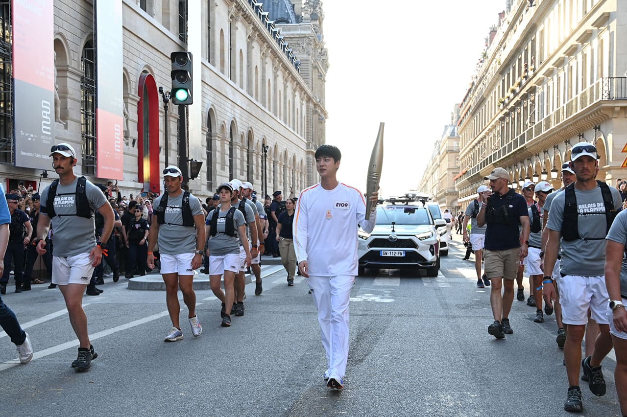 BTS Jin "One of the Most Notable Olympic Torchbearers"