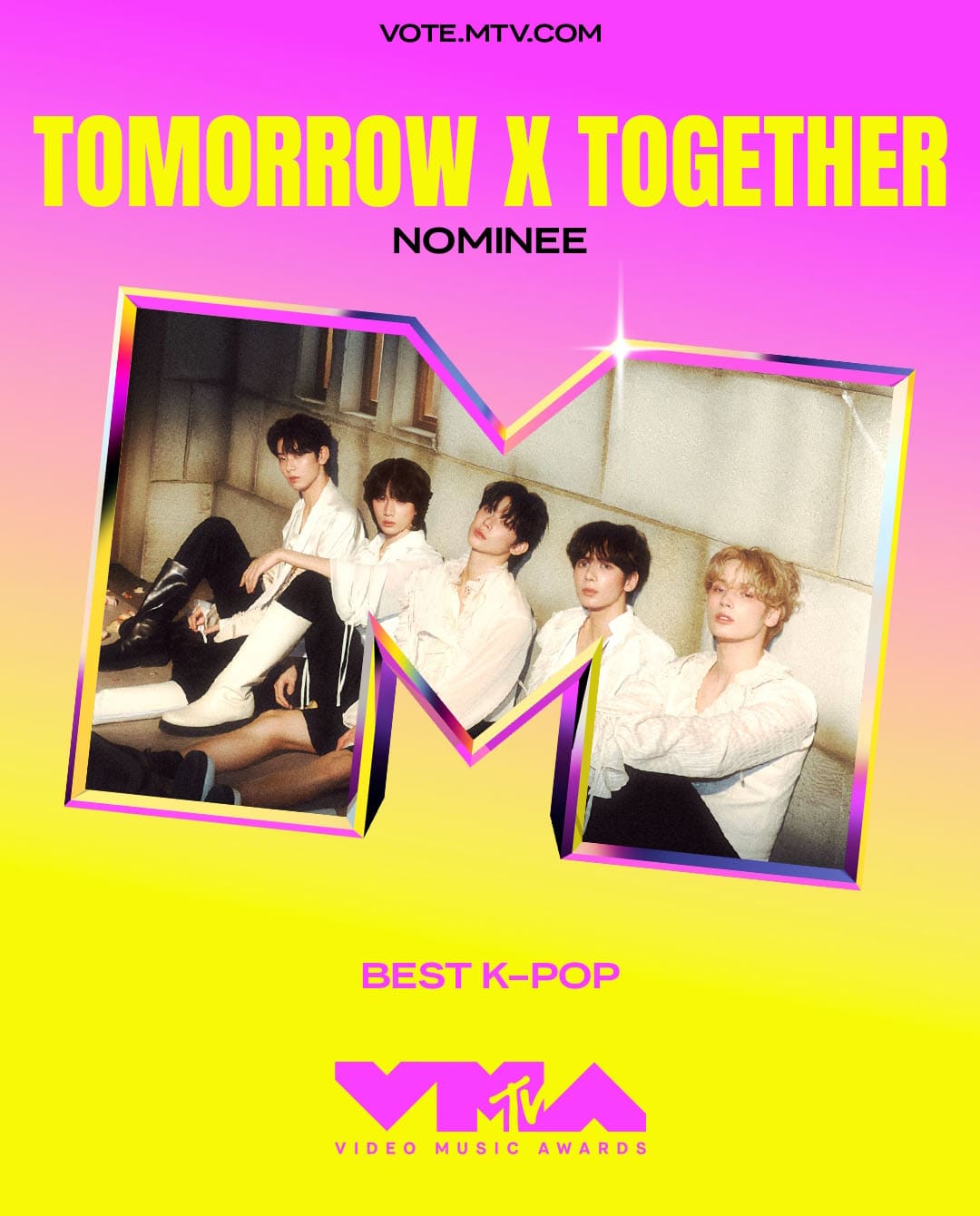 TOMORROW X TOGETHER Nominated for 'MTV VMA' for Second Consecutive Year