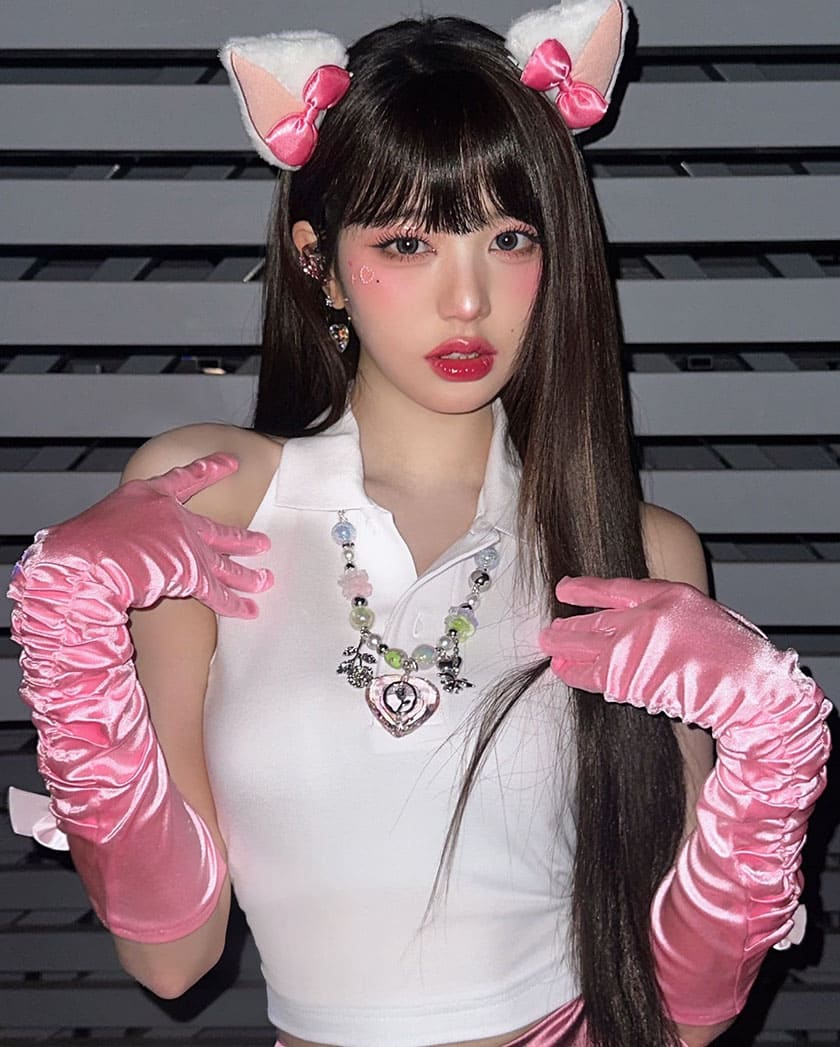 Sexy and Cute 'Pink Catwoman' IVE Jang Won-young