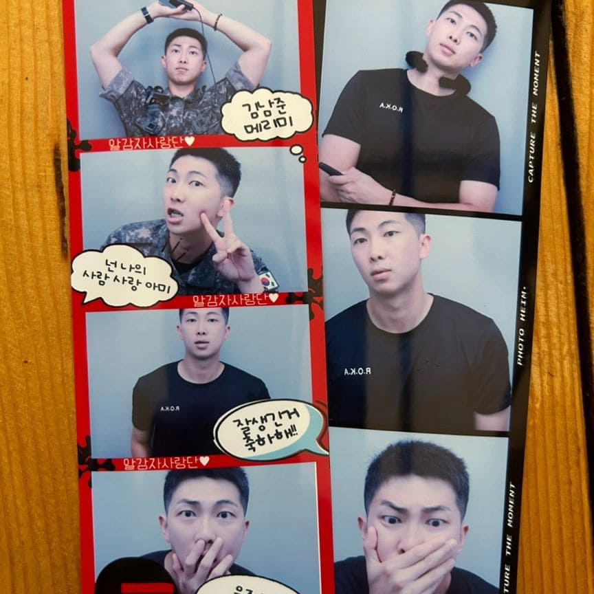 BTS RM Surprises with a Visit to His Birthday Cafe in Military Uniform
