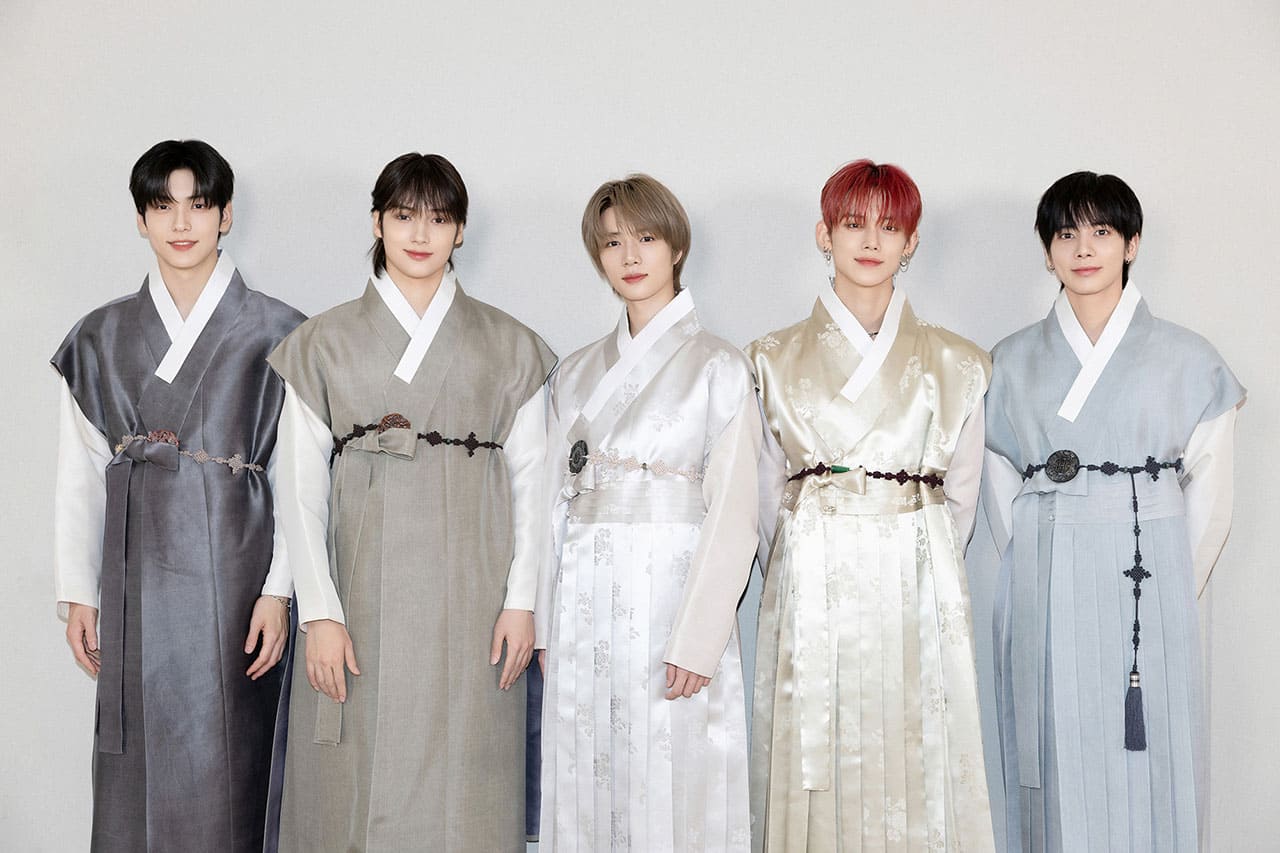TXT Share Heartwarming Chuseok Greetings in Traditional Hanbok