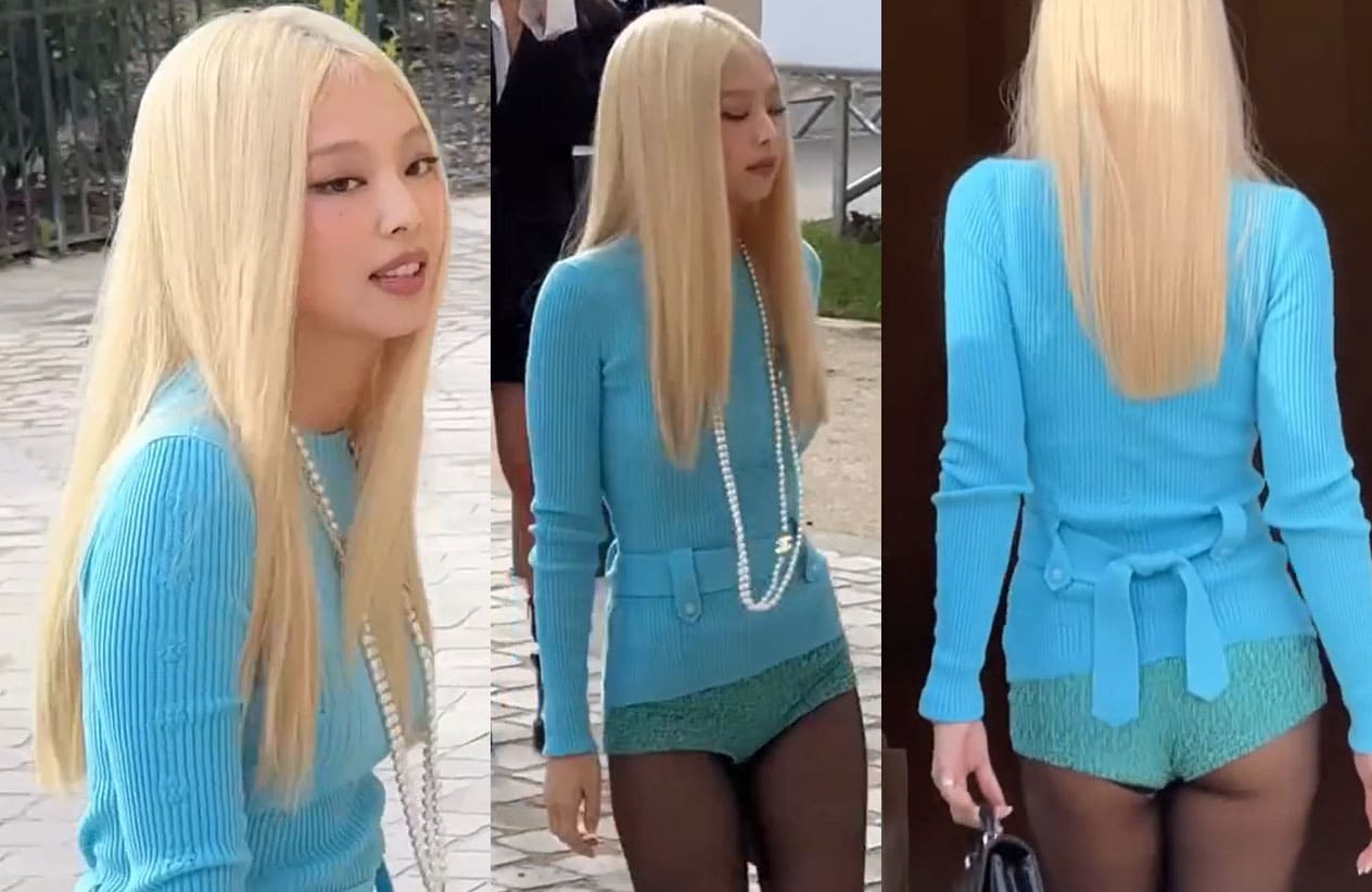Jennie Stuns with Bold Look in Blonde Hair and Pantsless Outfit as ...