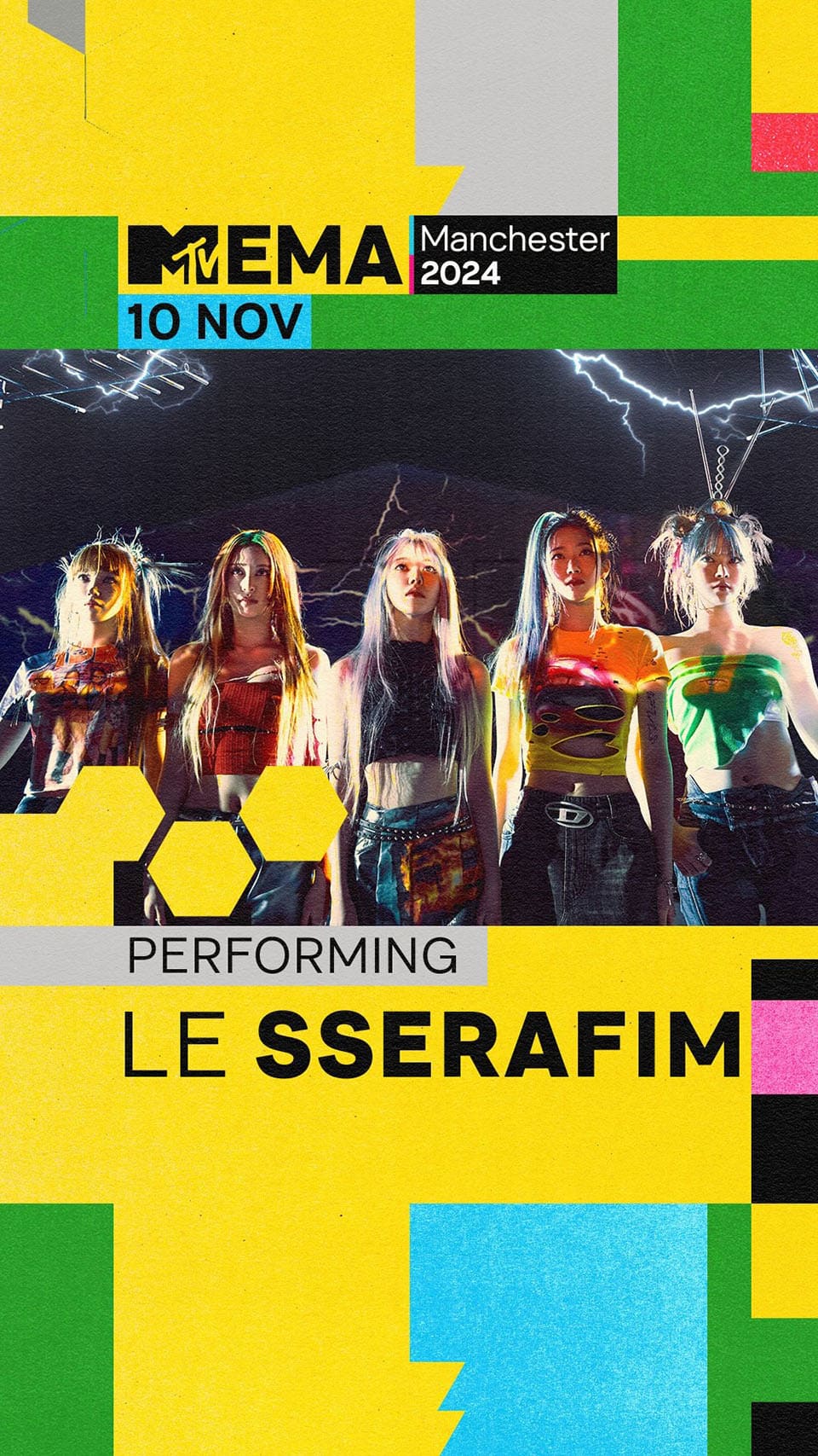 LE SSERAFIM to Perform at 2024 MTV EMA in Manchester, UK
