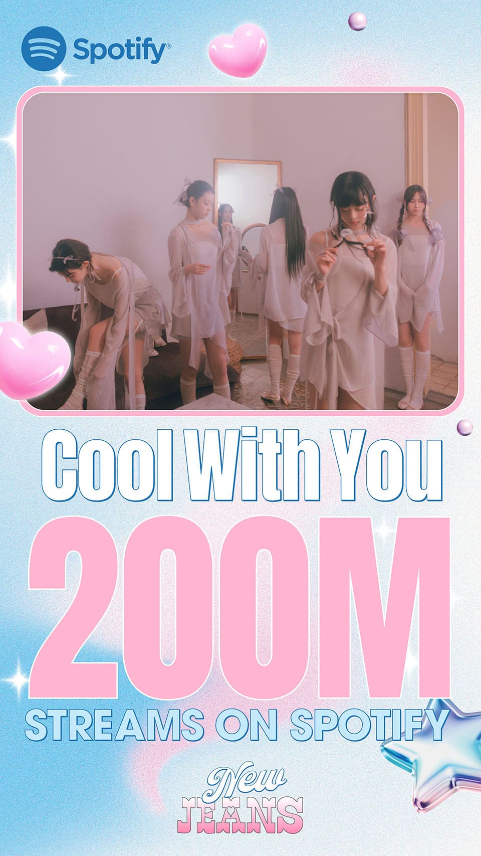 NewJeans ‘Cool With You’ Surpasses 200 Million Streams on Spotify