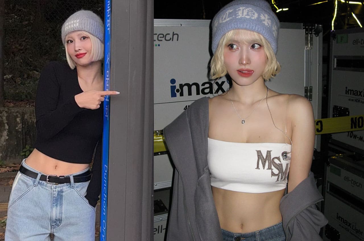 TWICE Momo Shows Off Sculpted Abs and Glamorous Figure in New Photos