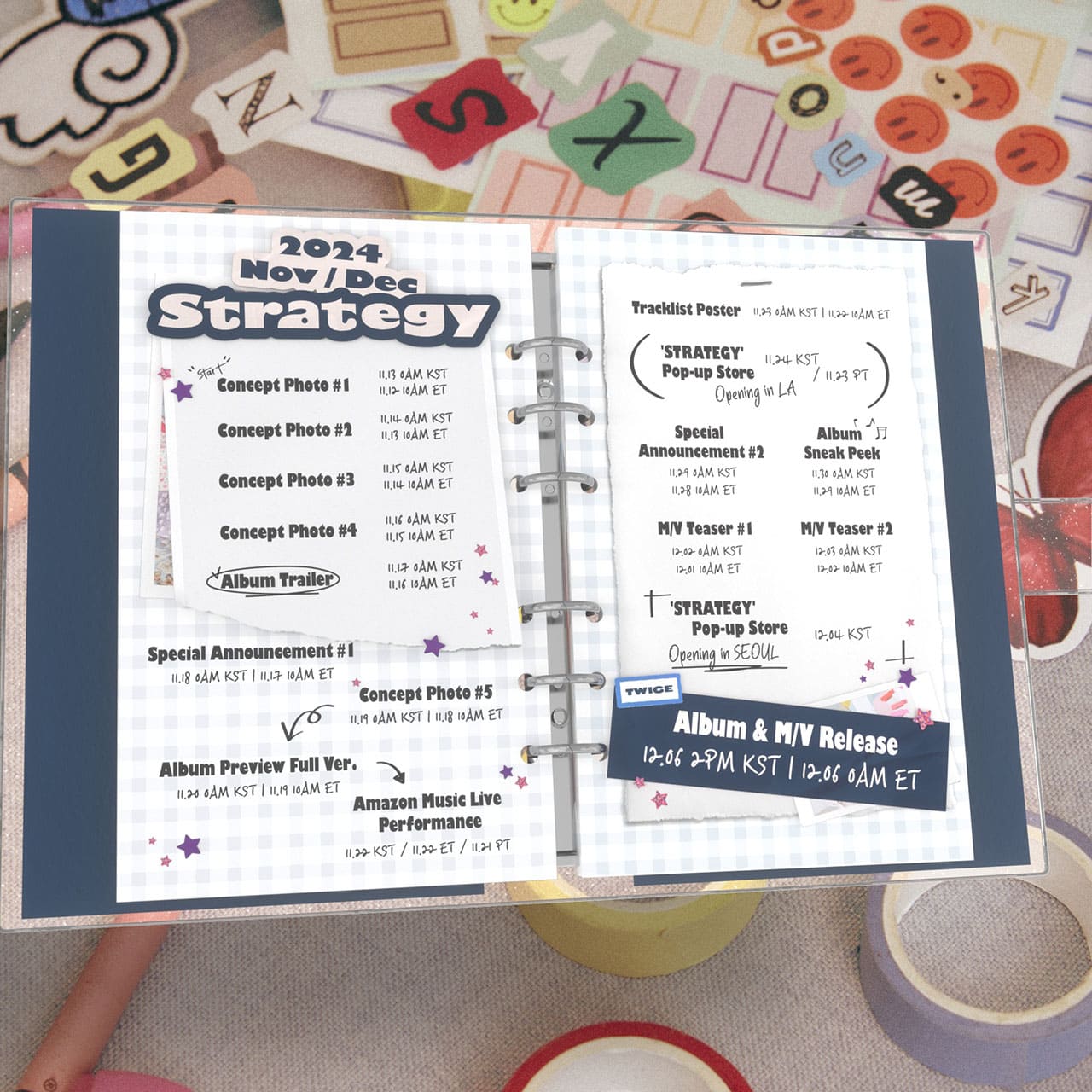 TWICE Reveals Teasing Schedule for New Mini Album 'STRATEGY'