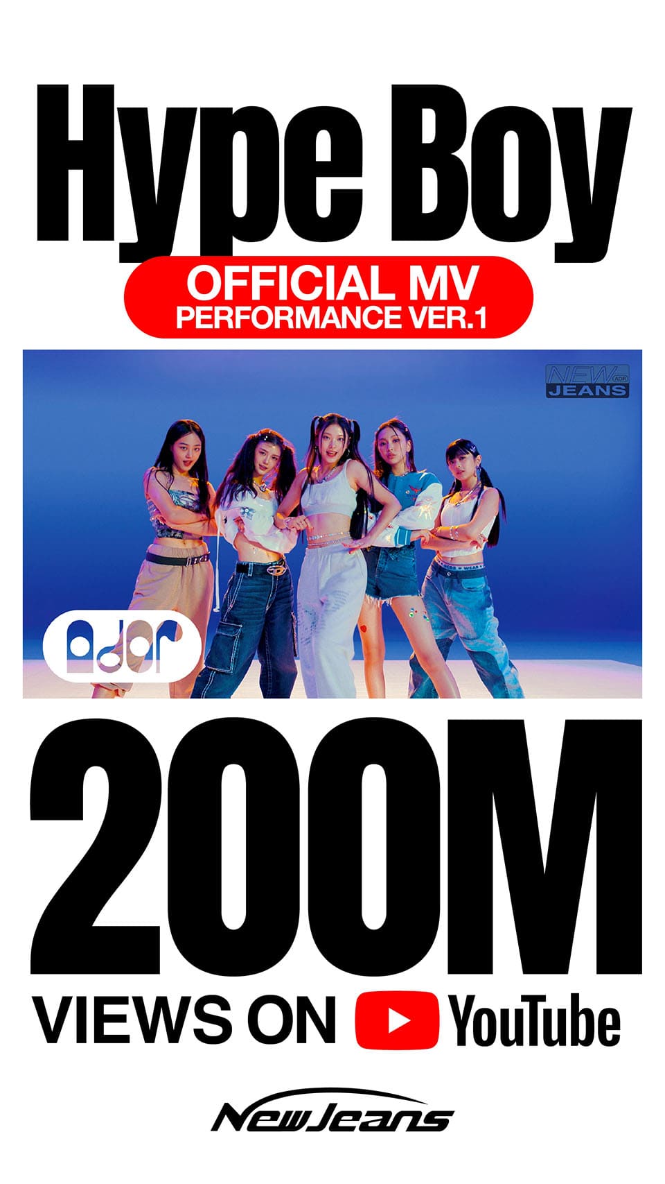 ‘Hype Boy’ Music Video Hits 200 Million Views, NewJeans’ Third to Achieve the Milestone