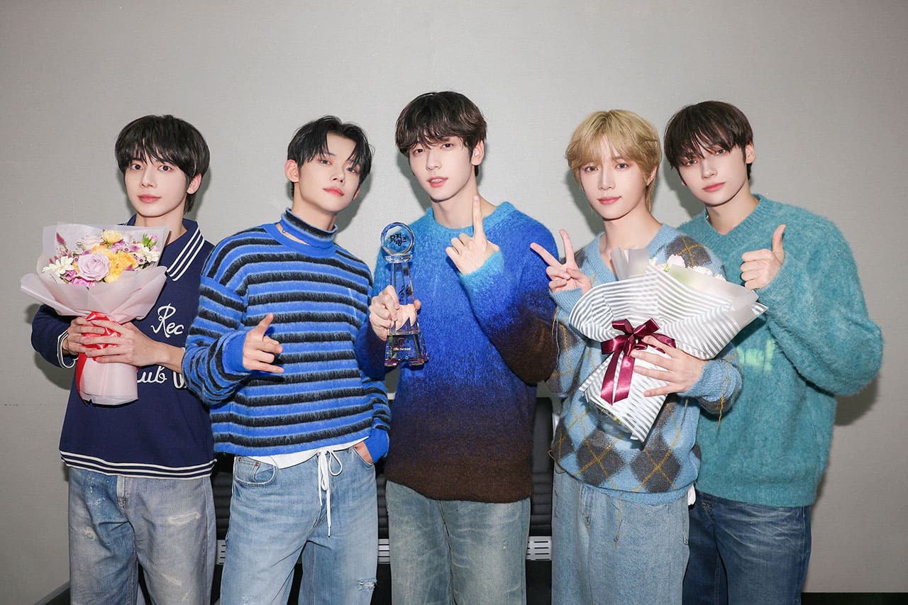 Tomorrow X Together Wins Two Music Show Titles with 'Over The Moon'