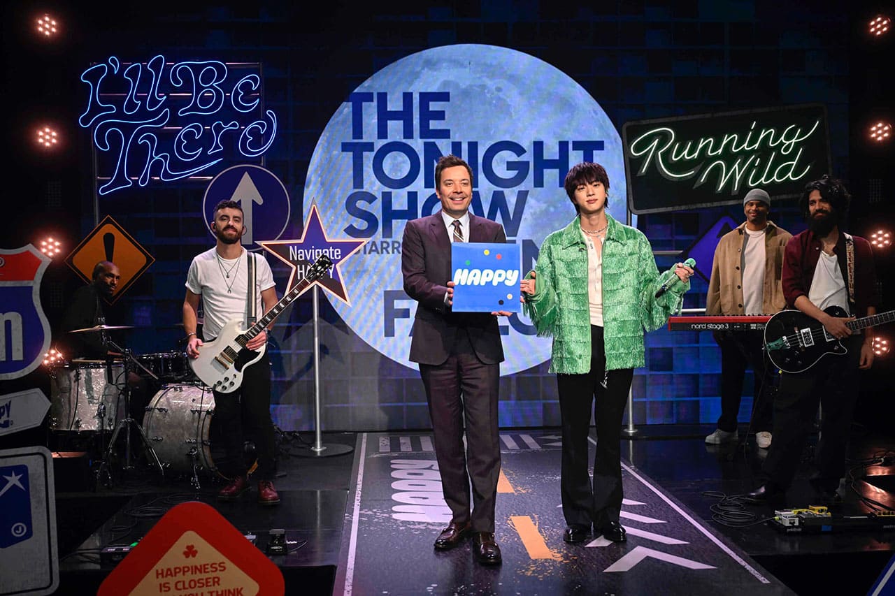 BTS Jin Takes Over the Jimmy Fallon Show! Captivates Hearts of Global Fans
