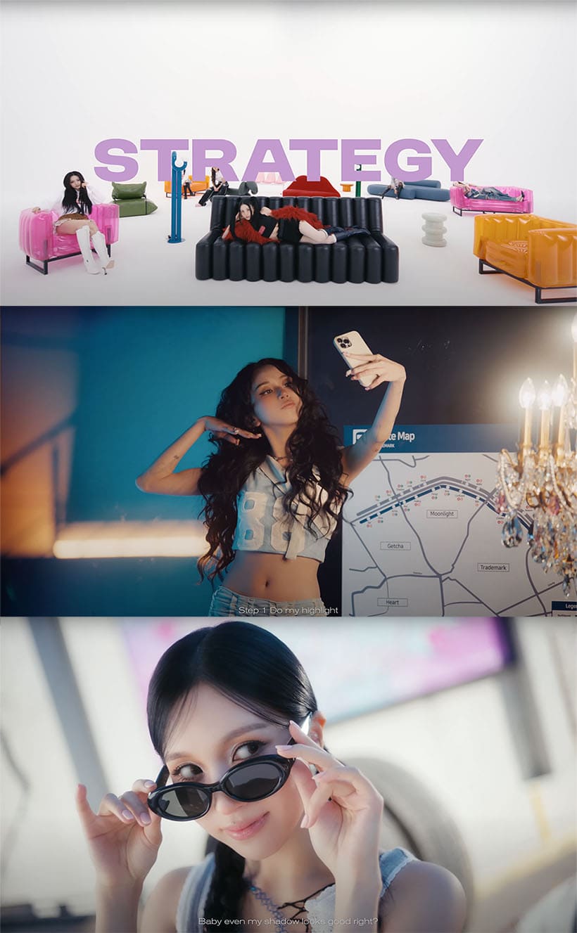 TWICE 'Strategy' MV TWICE-TRATEGY Version, Showcasing Lovely and ...