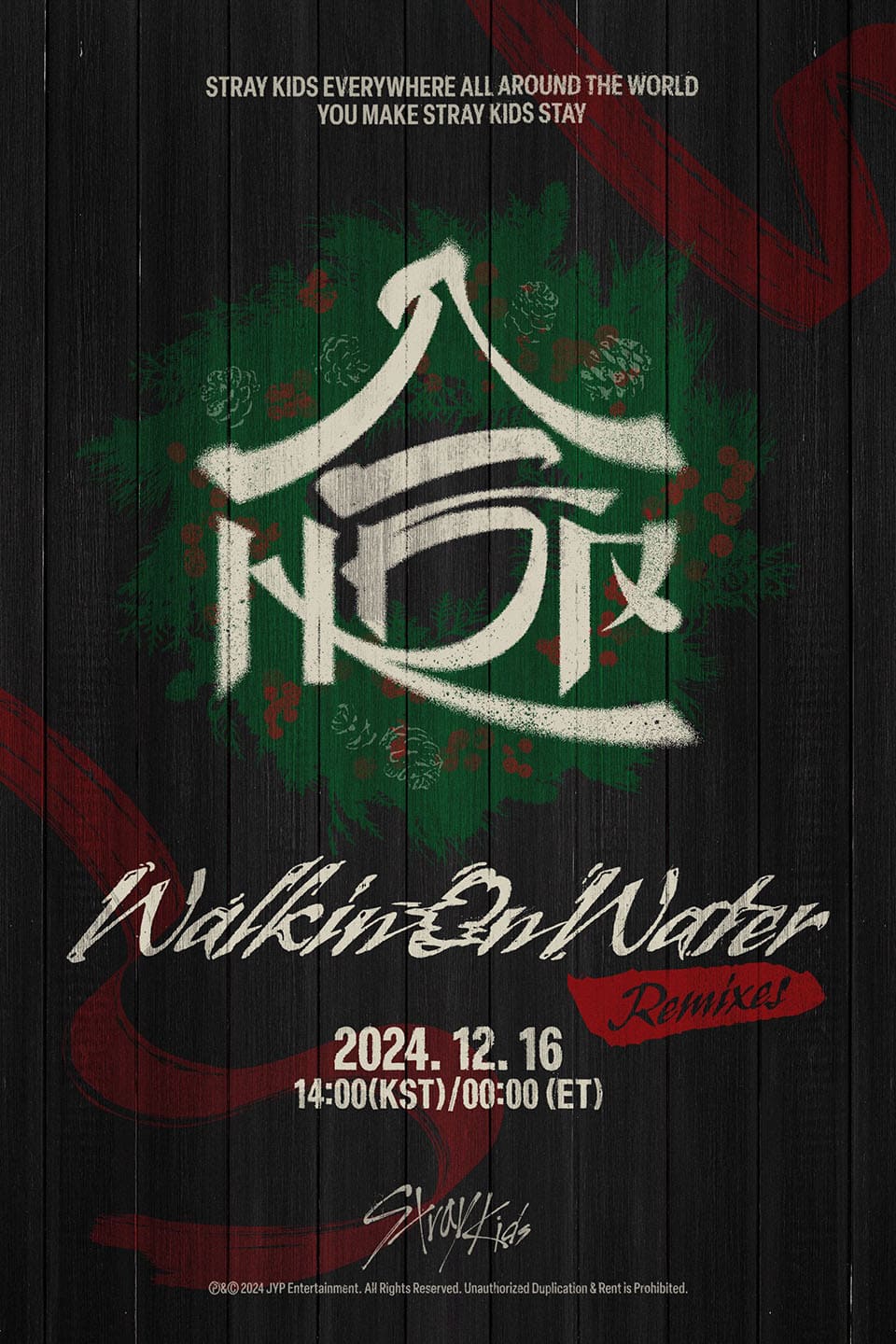 Stray Kids to Release Remix Single 'Walkin On Water' on December 16