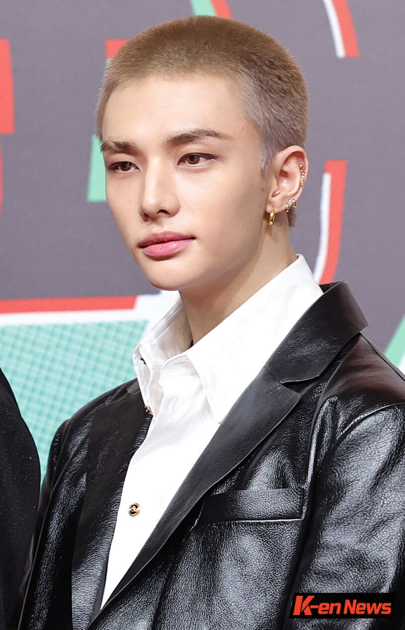 Stray Kids Hyunjin Turns Heads with Bold Shaved Look