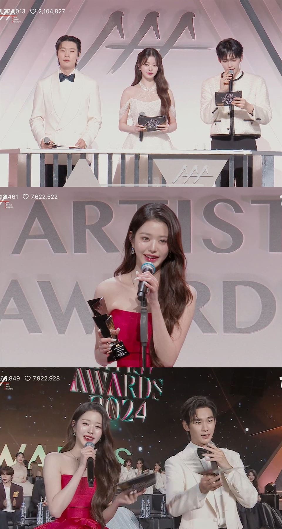 IVE Jang Won-young Shines as 4-Time Host, Wins 'Queen of AAA' at AAA 2024