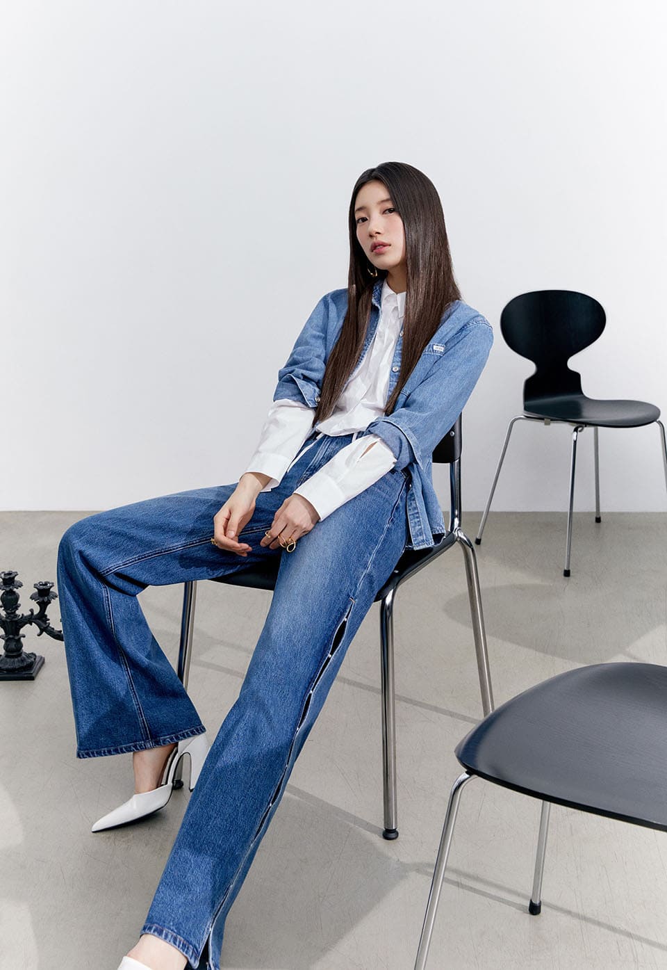 Suzy Elevates Denim-on-Denim to Luxury… The Perfect Spring Styling