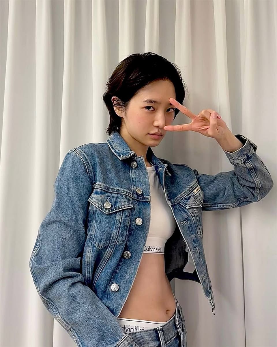 'Squid Game' Star Park Gyu-young Stuns with Sculpted Abs and Fierce Gaze