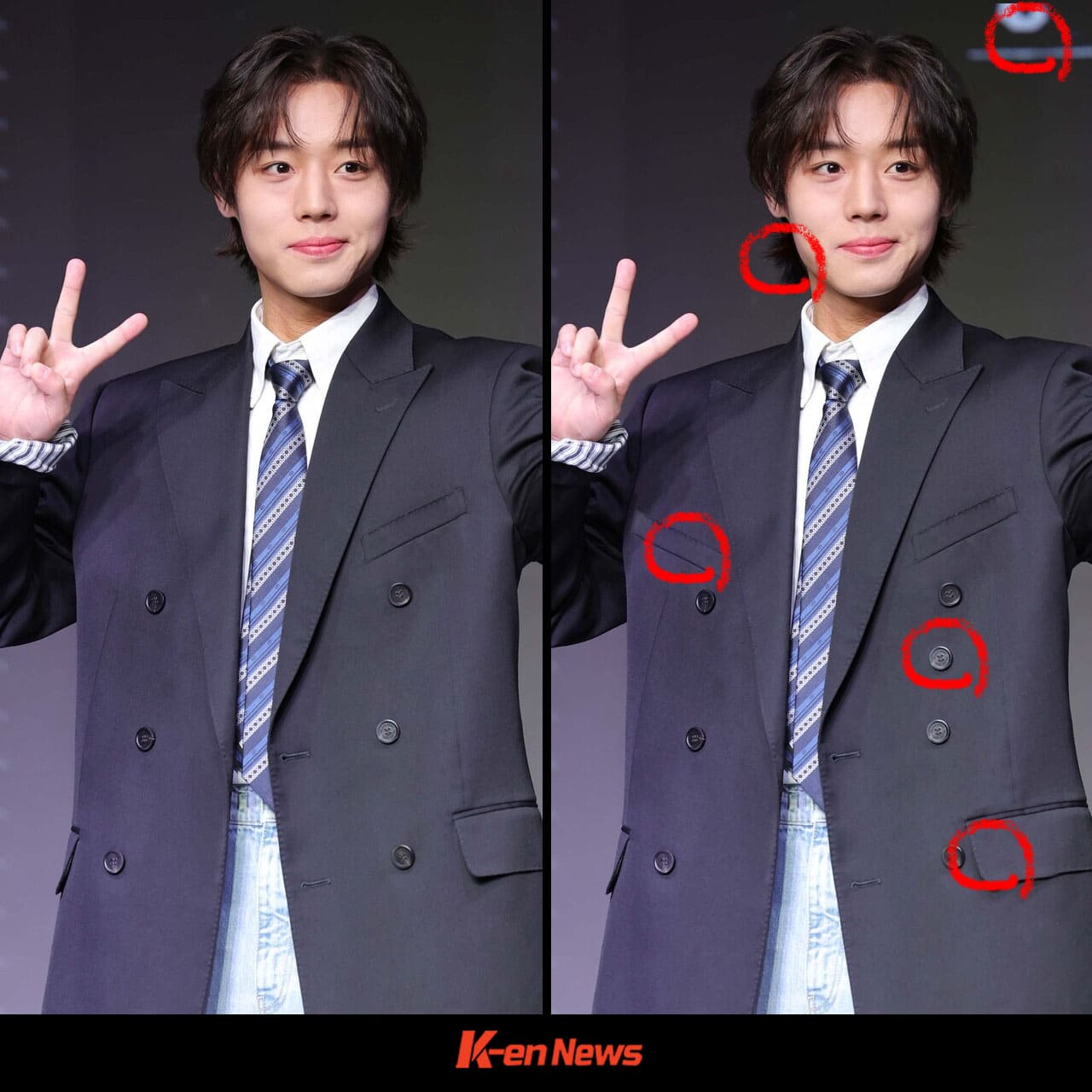 'Weak Hero Class 2' Park Ji-hoon, Find the Differences Between Two Photos