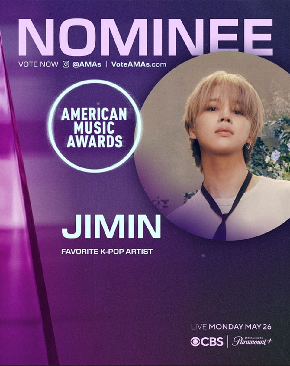 BTS Jimin and RM Nominated for 2025 American Music Awards as Solo Artists