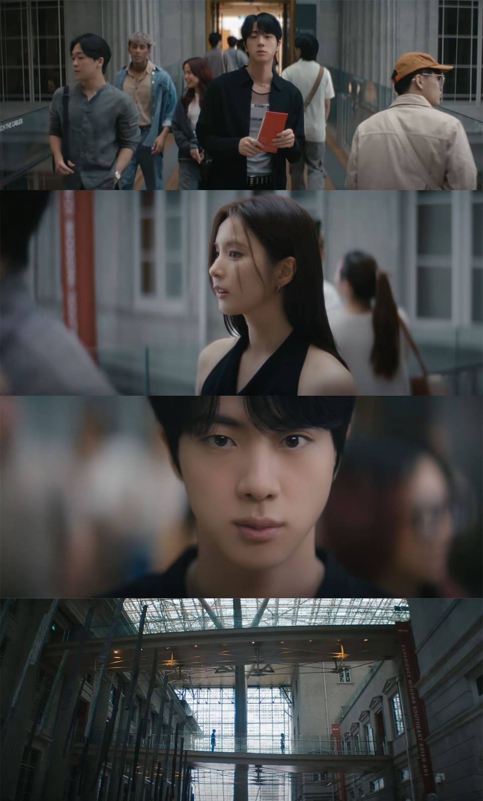 BTS Jin × Shin Se-kyung Lock Eyes in Silence… A Heartfelt Dialogue Without Words
