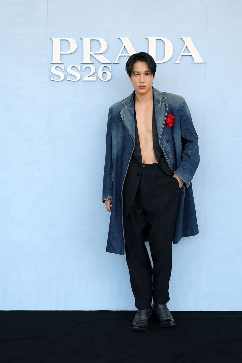 Lee Do-hyun Kai and Sana, Shine at Prada's 2026 Menswear Show in Milan