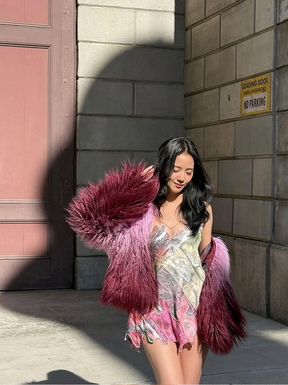 BLACKPINK Jisoo Turns City Streets Into a Dreamscape in Pink Mini Dress