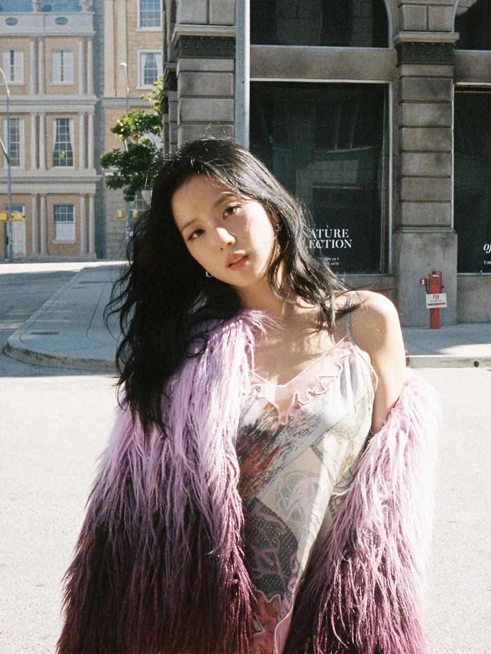 BLACKPINK Jisoo Turns City Streets Into a Dreamscape in Pink Mini Dress