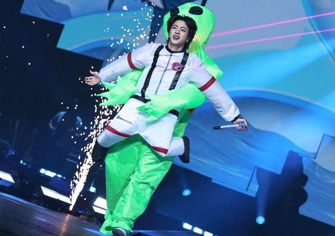BTS Jin Takes Over London Stage with Green Alien, Delivering Both ...
