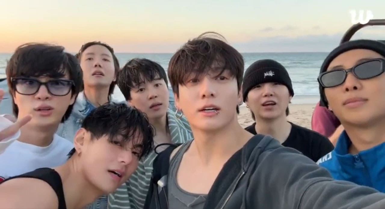 BTS Reunites on an LA Beach: ‘We’re Working Like a Factory These Days’