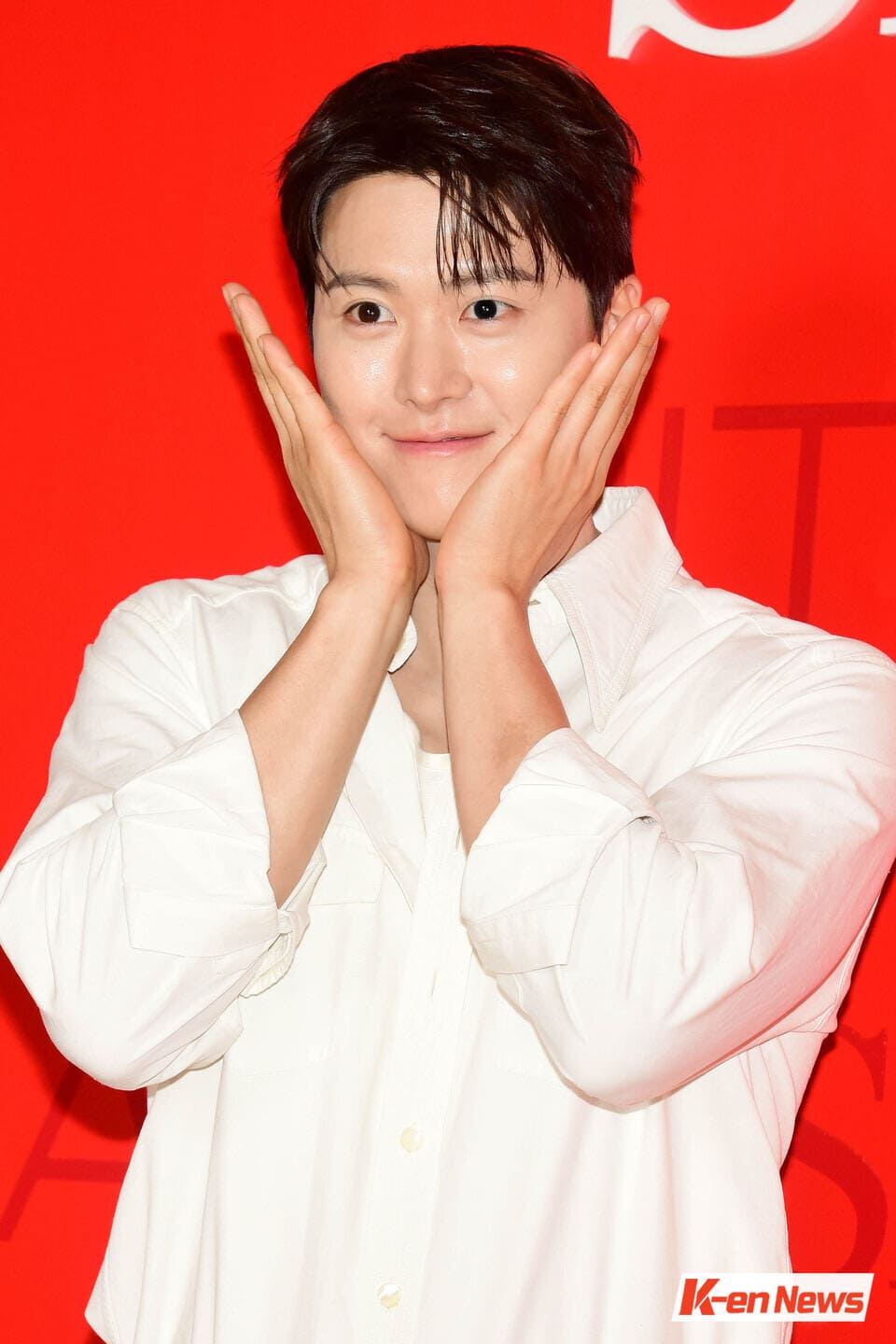 Gong Myung Turns Heads in All-White Look at SK-II Pop-Up Event