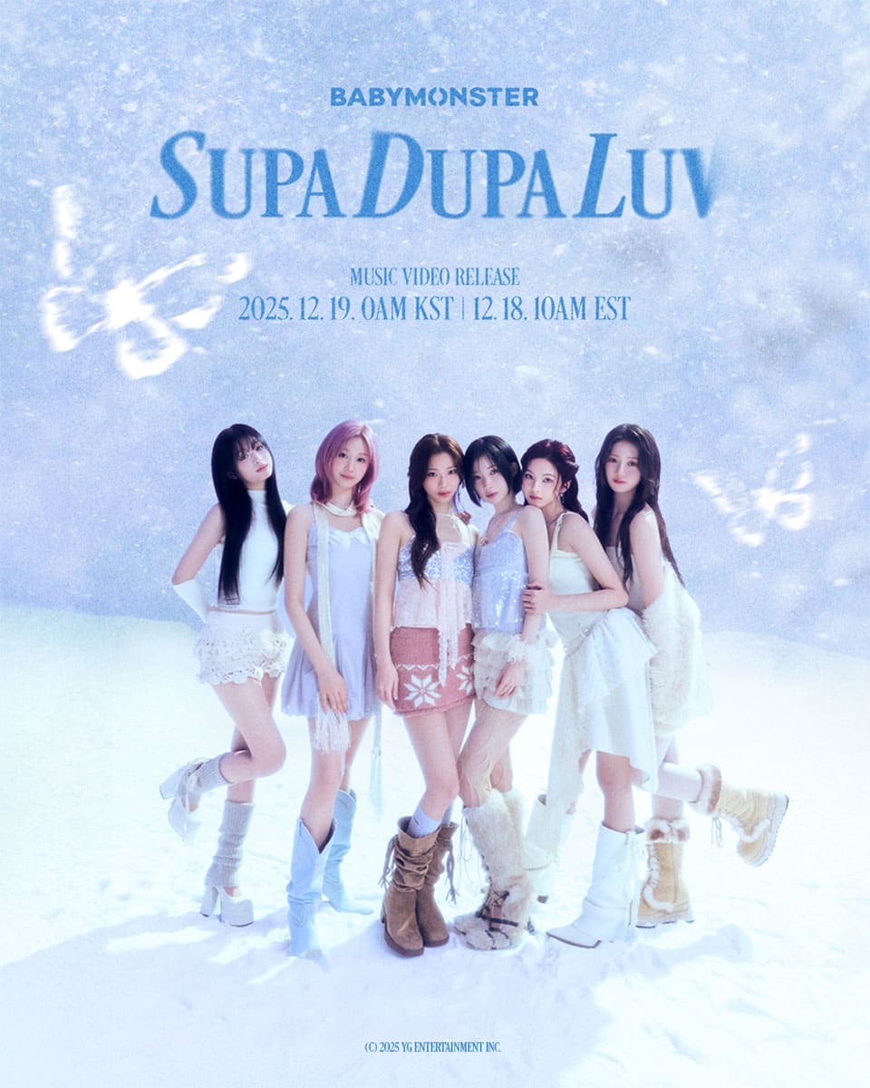 BABYMONSTER Unveils ‘SUPA DUPA LUV’ MV Tonight—A Dreamy Aura Amid the Snow