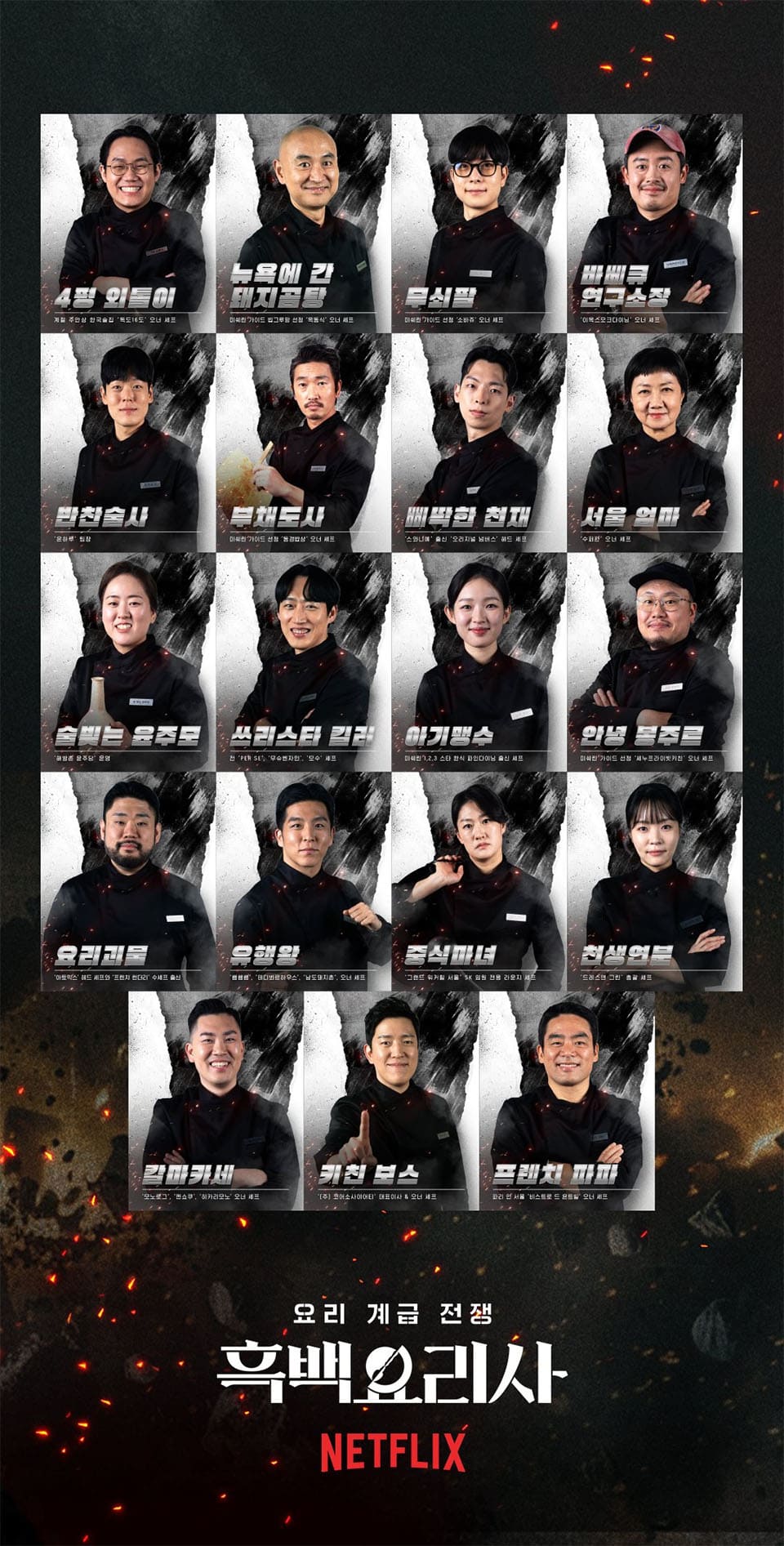 Netflix ‘Culinary Class Wars 2’ Unveils Full Lineup of 38 Chefs ...