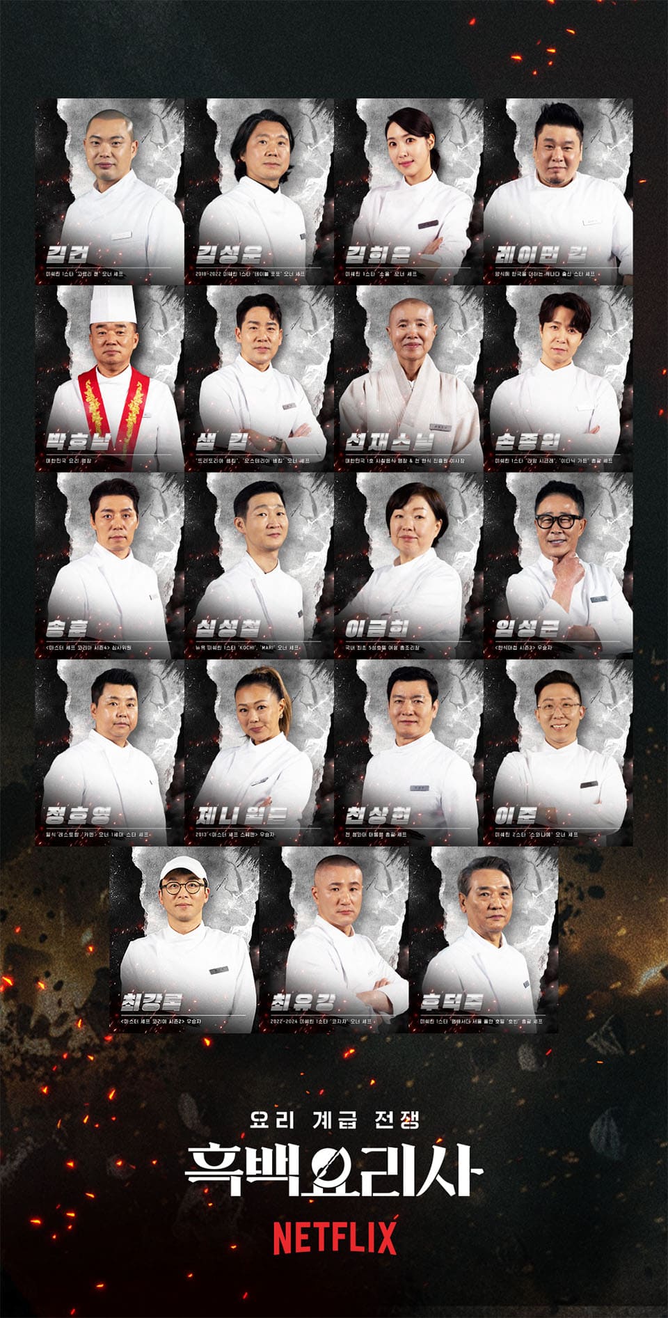 Netflix ‘Culinary Class Wars 2’ Unveils Full Lineup of 38 Chefs ...